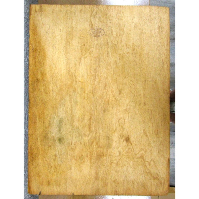 Antique Princess Angeline Painting on Thin Wood Panel Stamped to Back ...