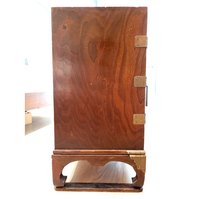 Vintage Korean Storage Bedside Chest | Chairish