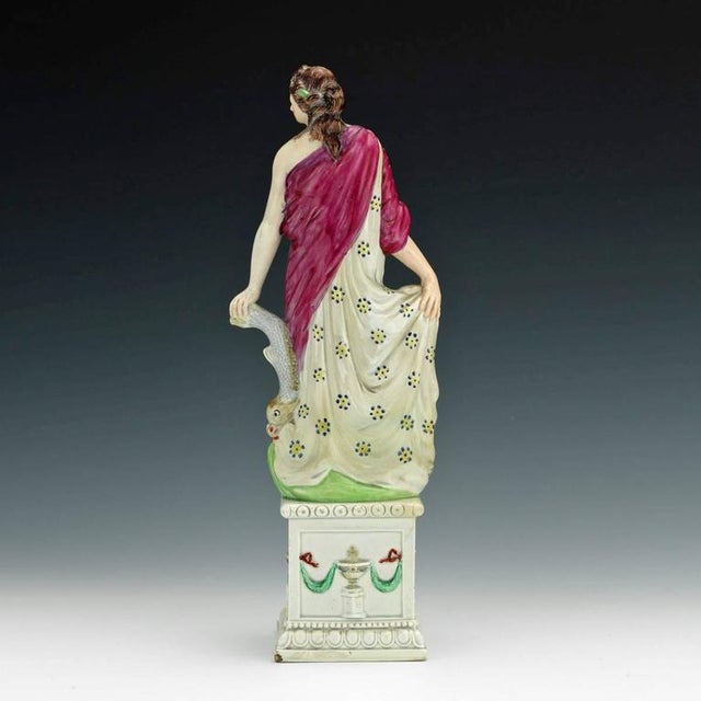 Pearlware 'Venus & Cupid' Figure | Chairish