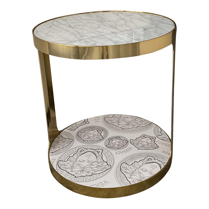 Versace Medaillon Side Table | Chairish