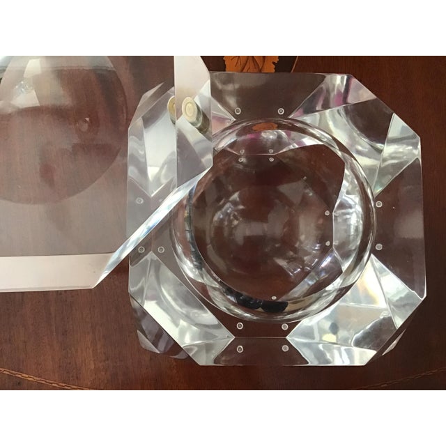 Vintage Alessandro Albrizi Lucite Octagonal Ice Bucket | Chairish