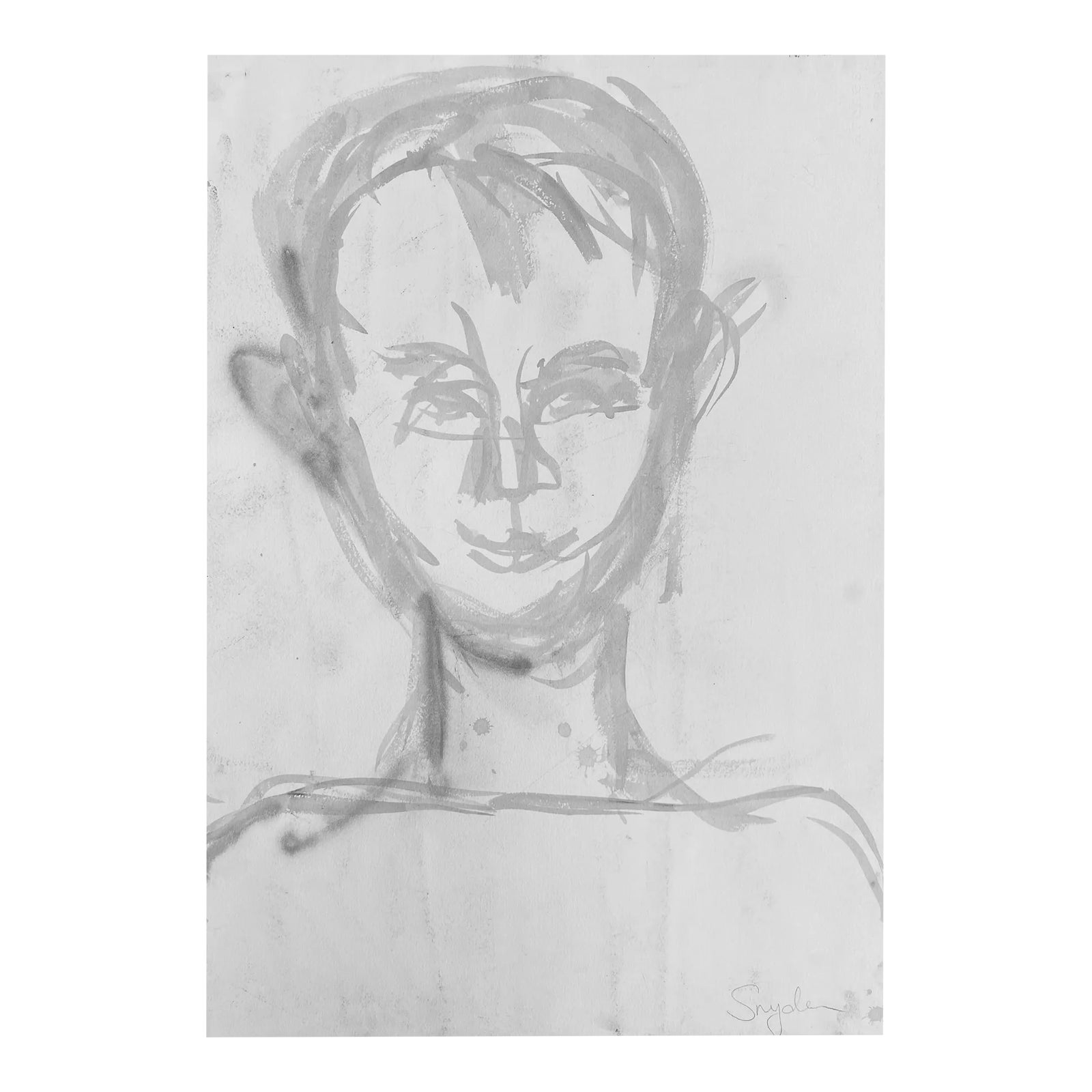 Richard Snyder Portrait of Young Man | Chairish