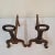 Early 19th Century American Early Keyhole Andirons - a Pair | Chairish