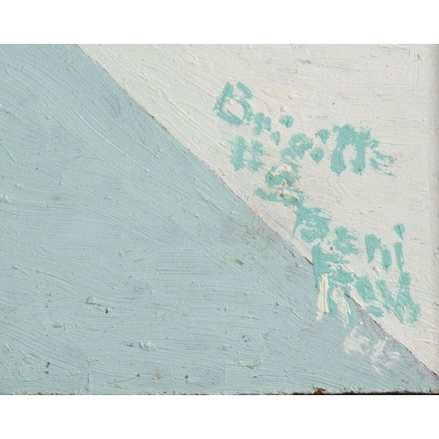 1966 “Brigitte #8” Abstract Oil on Board Painting by Beni E. Kosh ...