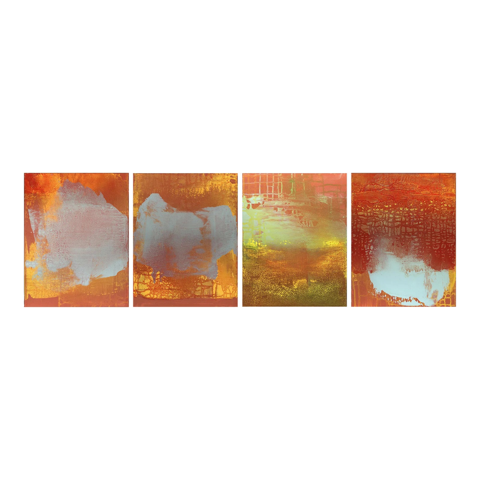 Contemporary Abstract Oil on Canvas Painting "Sama (Quadriptych)" by ...