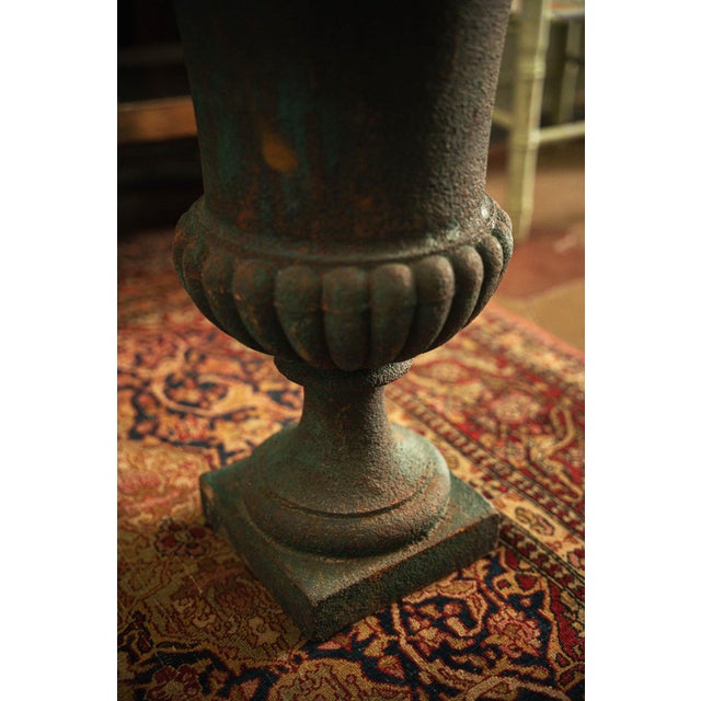 Antique Cast Iron Medici Vases, Set of 2 | Chairish