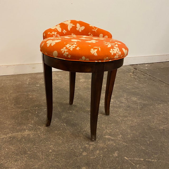 Vintage Samuel Marx Vanity Swivel Stool | Chairish