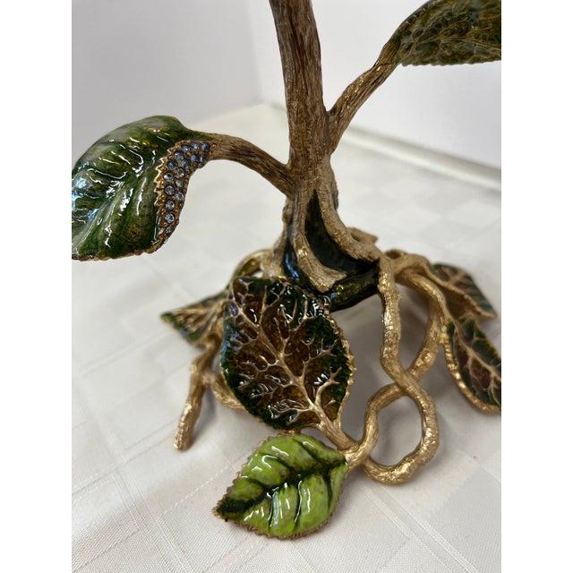 Jay Strongwater Large Handcrafted Periwinkle Blossom Nori Hydrangea ...