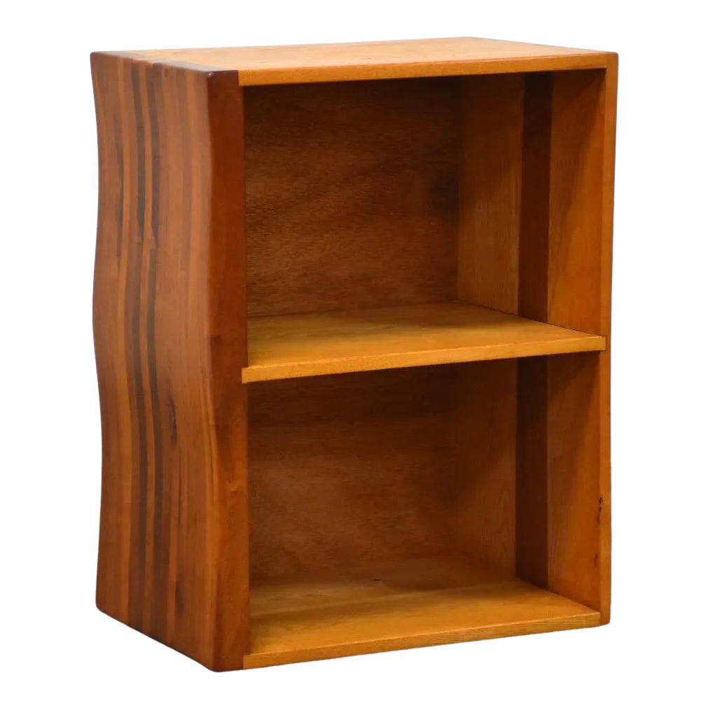 Solid Cherry & Oak Bookshelf | Chairish
