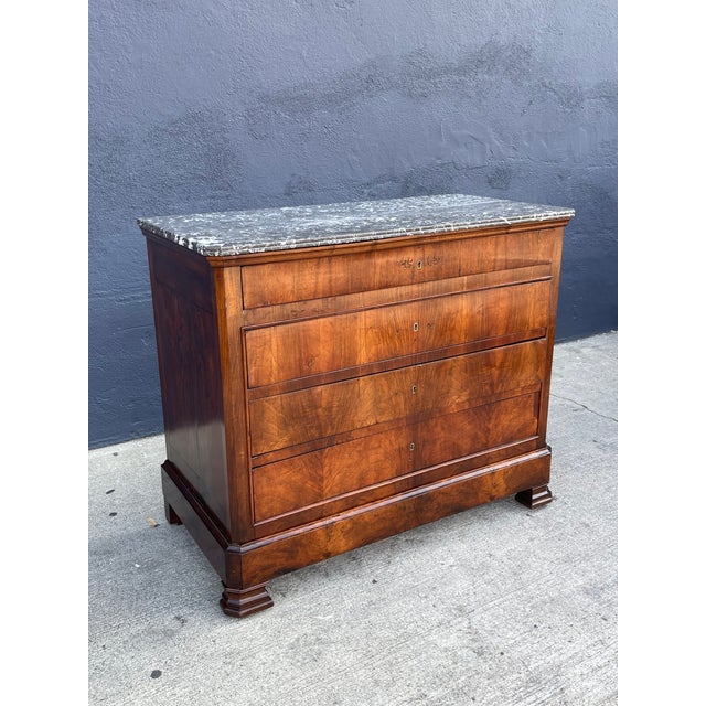 19th Century French Louis Philippe Period Burl Walnut Commode or Chest ...