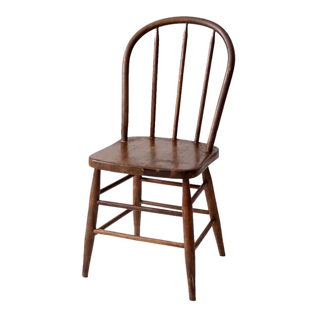 Antique Spindle Back Chair | Chairish