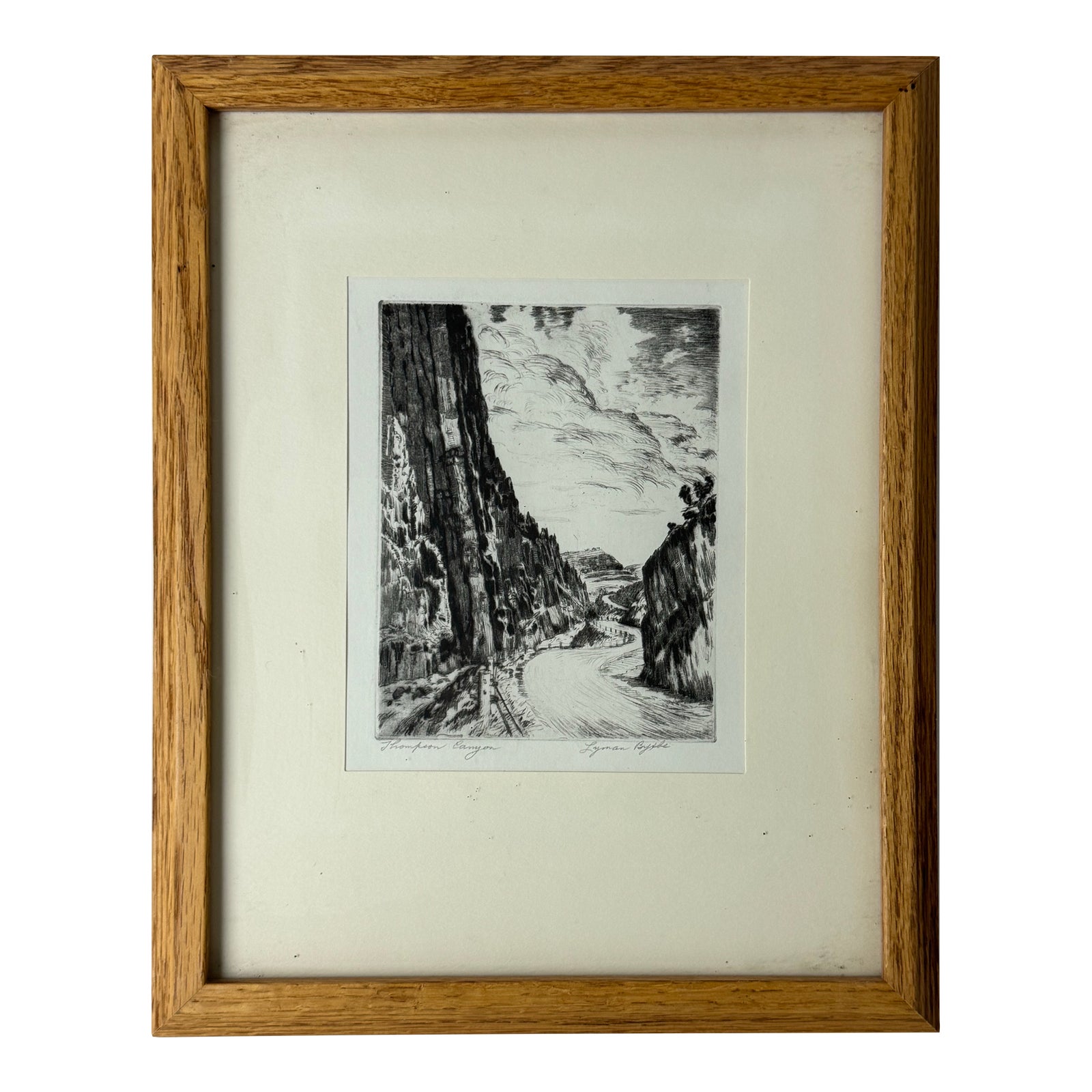 1920s Lyman Byxbe “Thompson Canyon” Original Etching, American ...