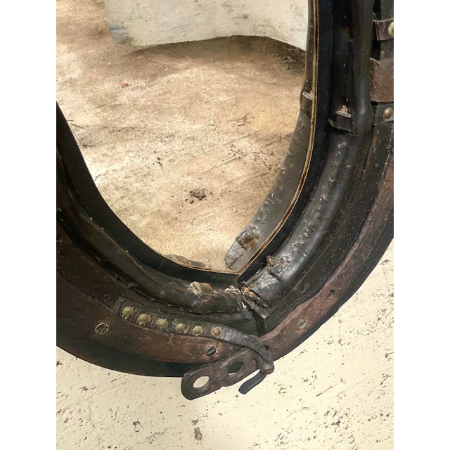 Vintage Boho Antique Horse Harness Mirror | Chairish