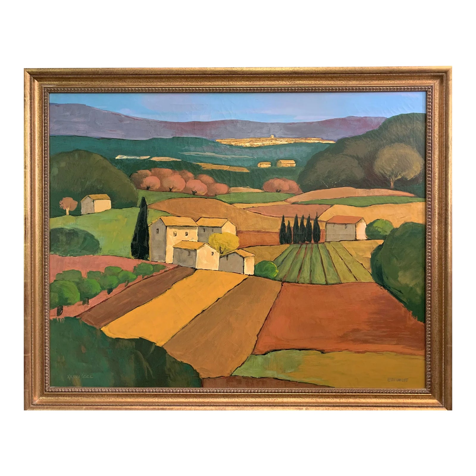 Elizabeth Estivalet Fields in Provence Limited Edition Print, Framed ...
