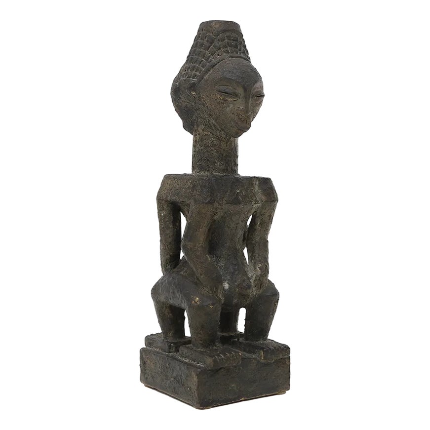 African-Inspired Ceramic Statue, 1960s | Chairish