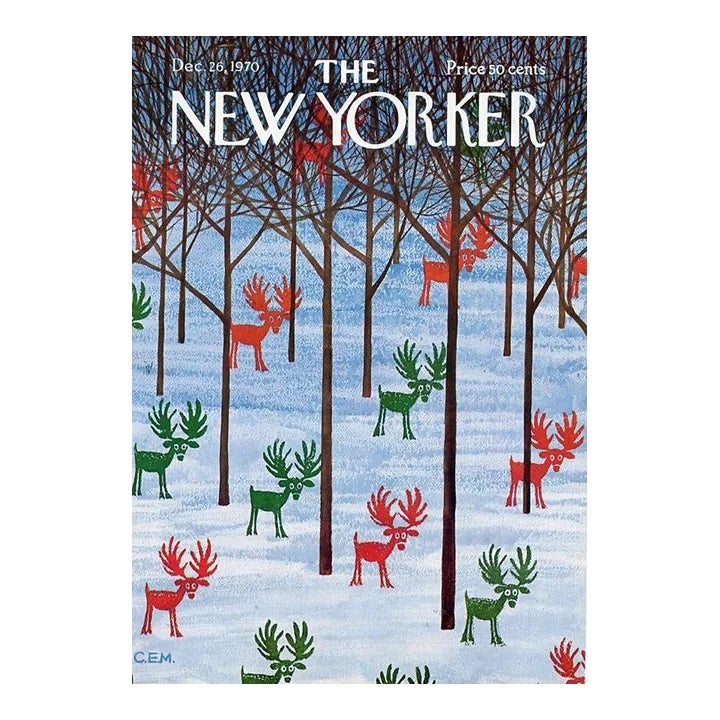 1970 New Yorker Magazine Cover, December 26 (Charles Martin), Original ...
