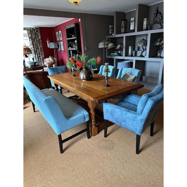 Cherry Country Dining Table, 1990s | Chairish