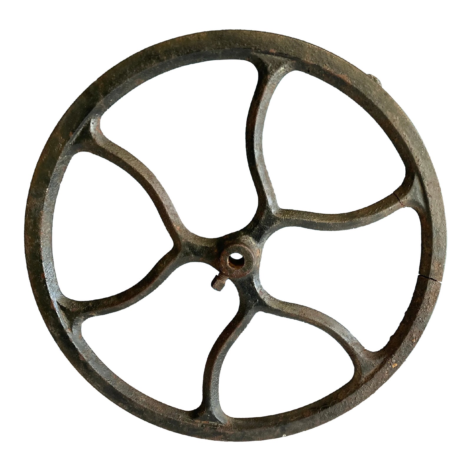 Antique Cast Iron Wheel Decor Salvage | Chairish