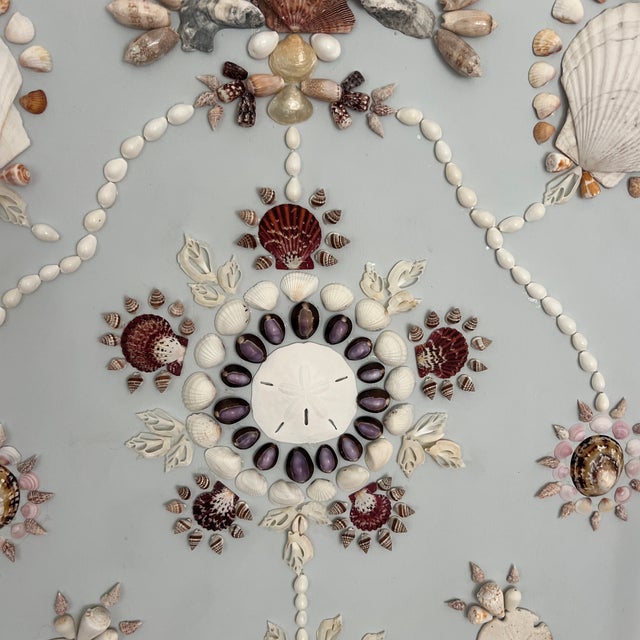 Shell Collage on Panel Panel Artwork | Chairish