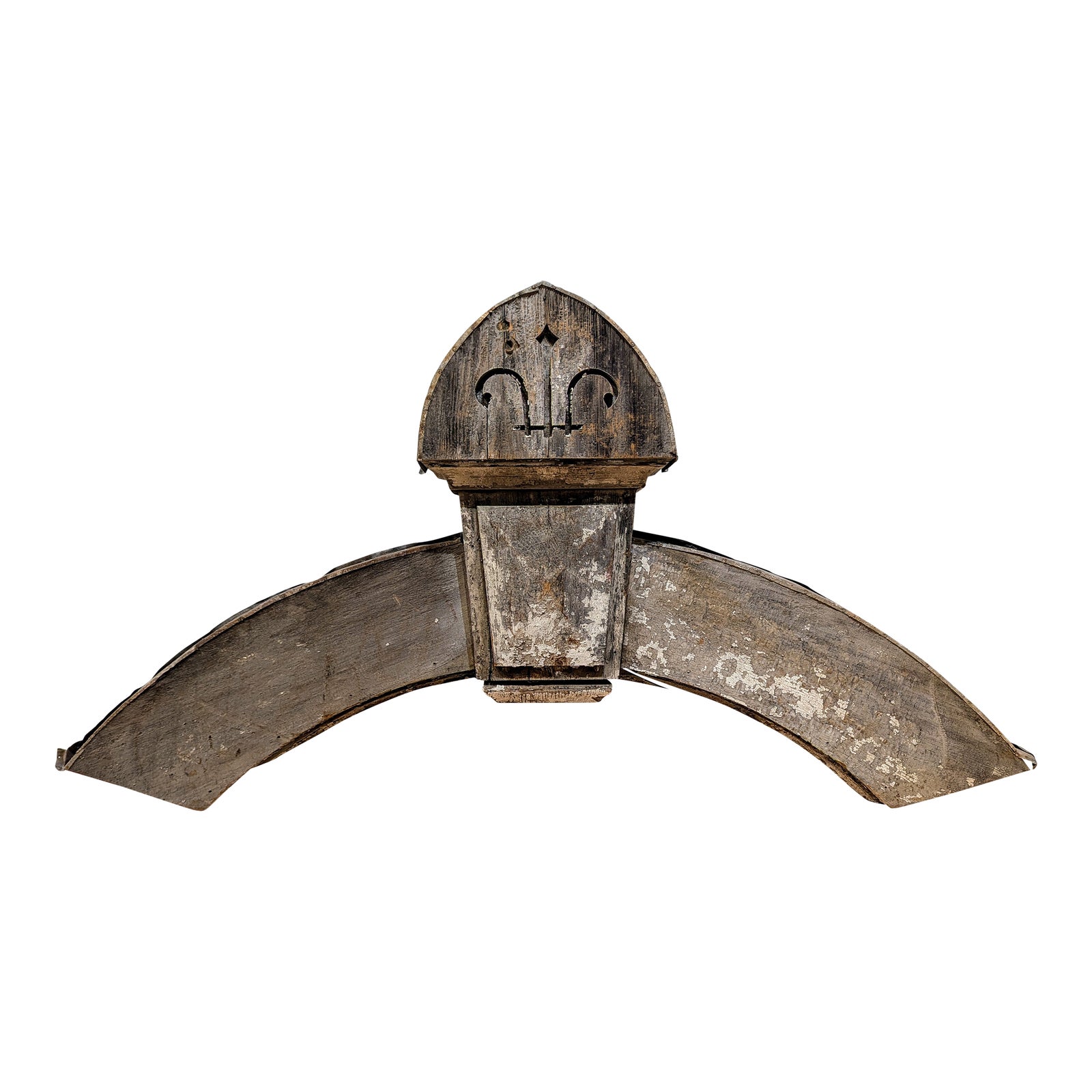 Large 1870s Victorian Architectural Window Pediment | Chairish