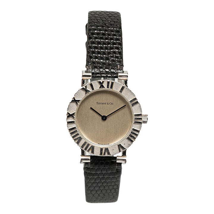 Tiffany Quartz Sterling Silver Atlas Watch | Chairish