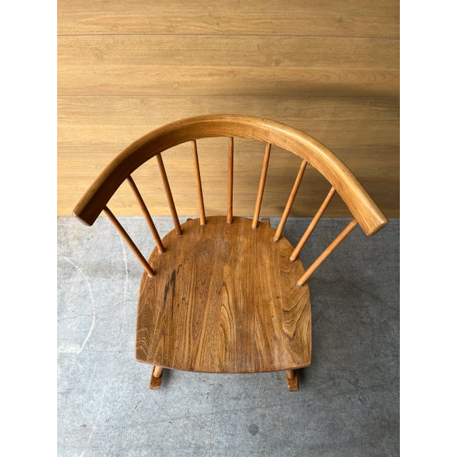 Straight Back Rocking Chair Attributed to Nakashima for Knoll | Chairish