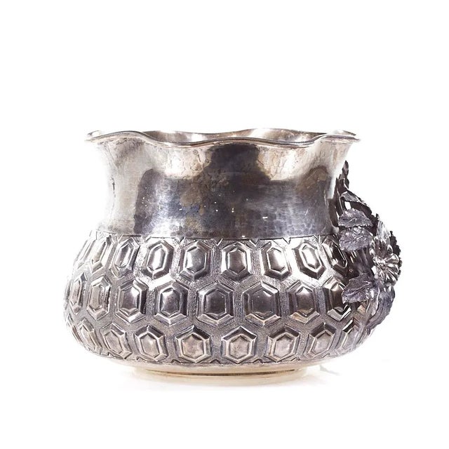 Hazorfim Sterling Silver .925 Floral Bowl | Chairish