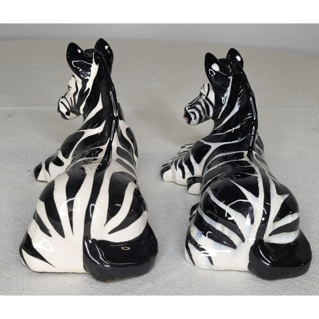 Pair of Vintage Zebra Figurines | Chairish