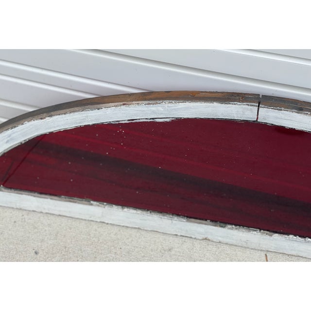 Early 20th Century Full Chord Red Glass Window | Chairish