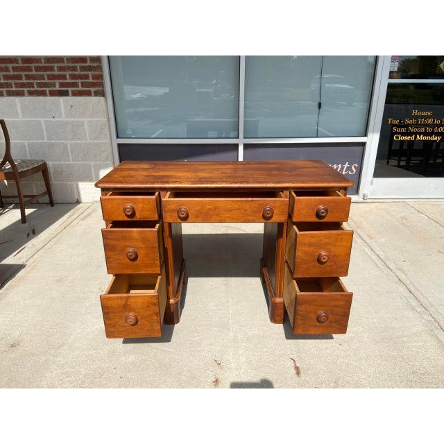 Solid Maple Kneehole Desk by Kling | Chairish