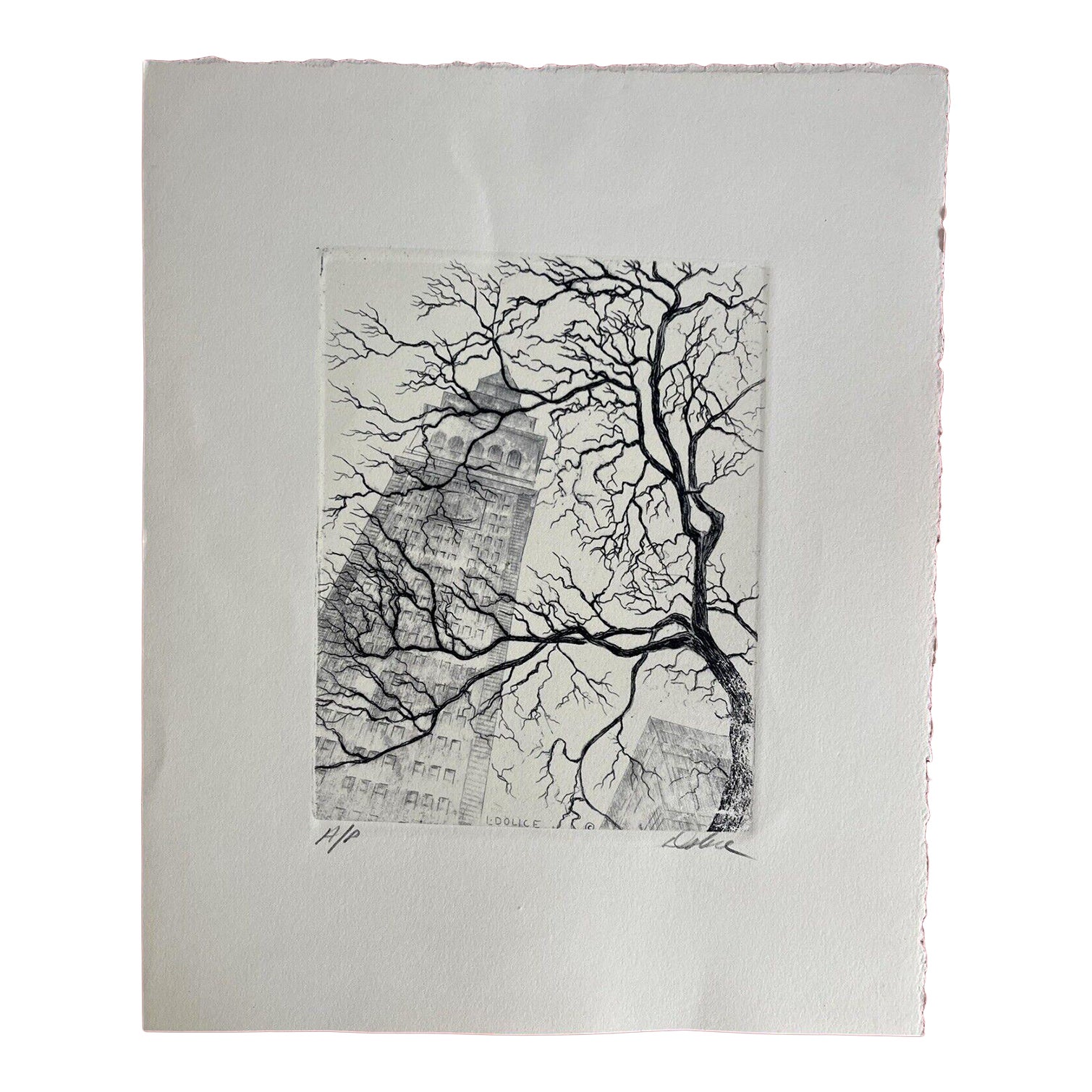 Leon Dolice “Gotham” Artist Proof 1932 Signed Etching Ethereal Nyc ...