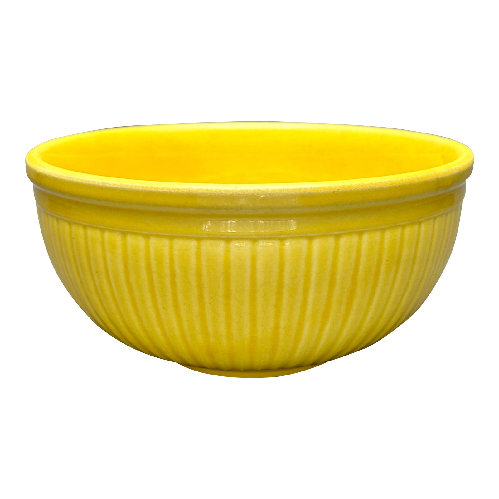 Vintage Red Wing Gypsy Trail "Reed" Stoneware Mixing Bowl #8 Yellow ...