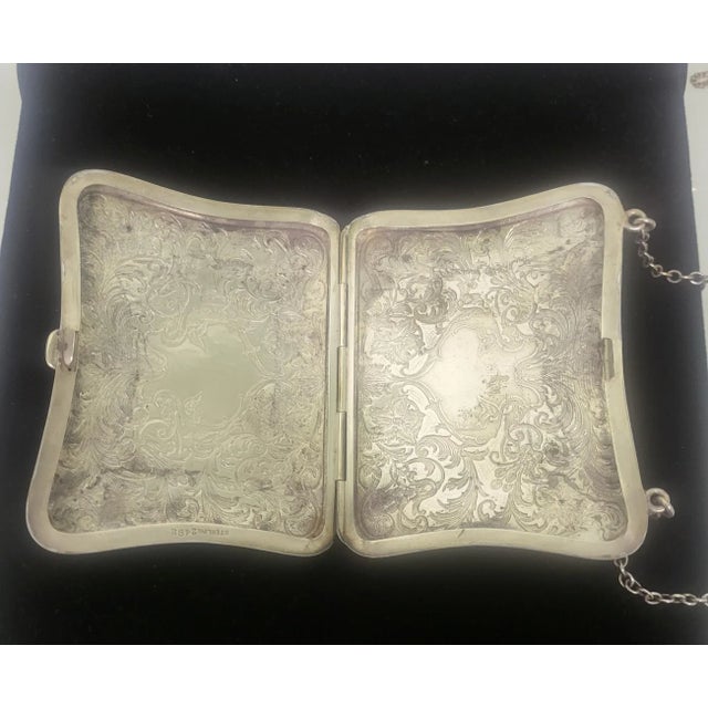 Sterling Silver Victorian Era Calling Card Holder Case | Chairish