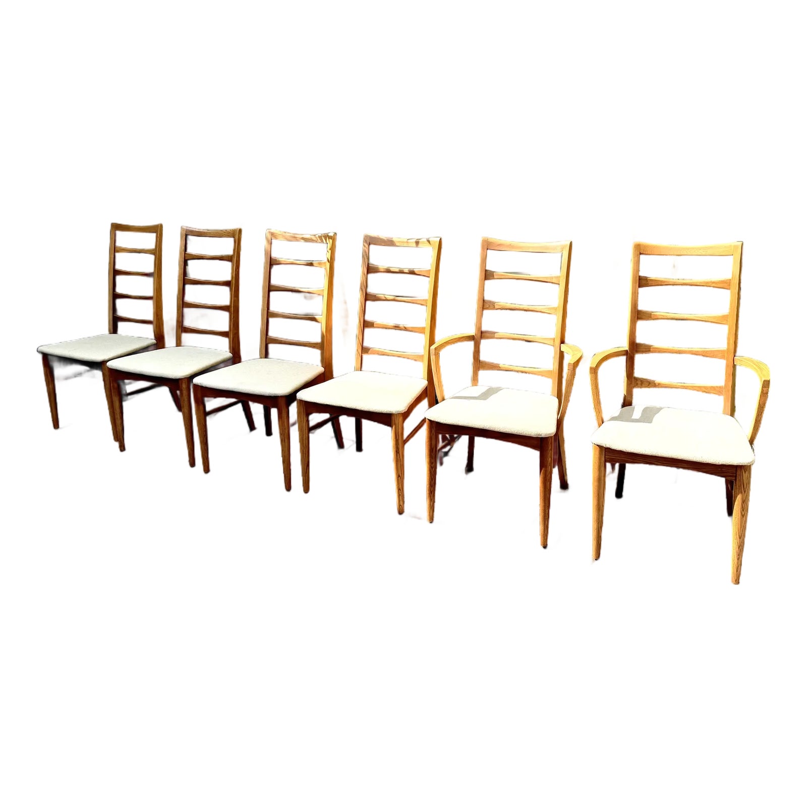 Mid-Century Modern Stanley Furniture Ladderback Chairs- Set of 6 | Chairish