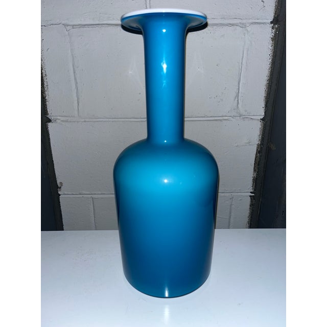 Vintage Danish Modern Otto Bauer Holmgaard Cases Glass Gulvase | Chairish
