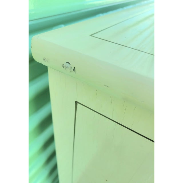 Vintage Chinoiserie Pale Creamy Yellow Jasper Style Pagoda Scene 4 ...