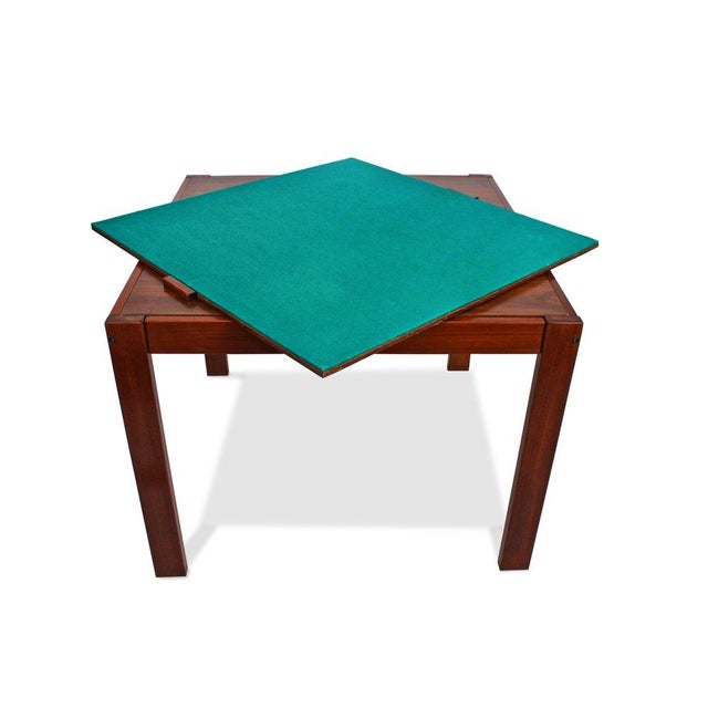 1980s Michel Arnoult Game Table With 2 Tops | Chairish