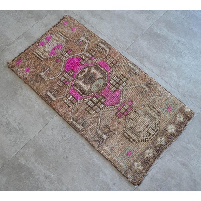 2x3 Rug Distressed Low Pile Rug Hand Knotted Turkish Yastik Small Rug ...