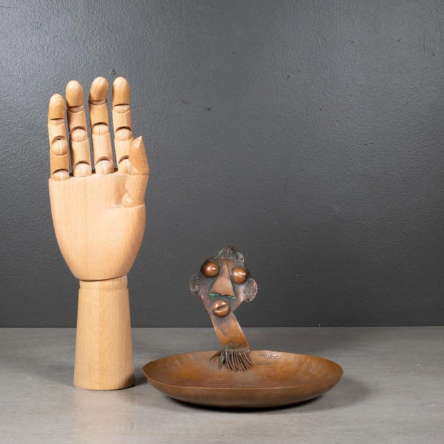 Mid-Century Francisco Rebajes African Ubangi Tribe Copper Dish C.1940 ...