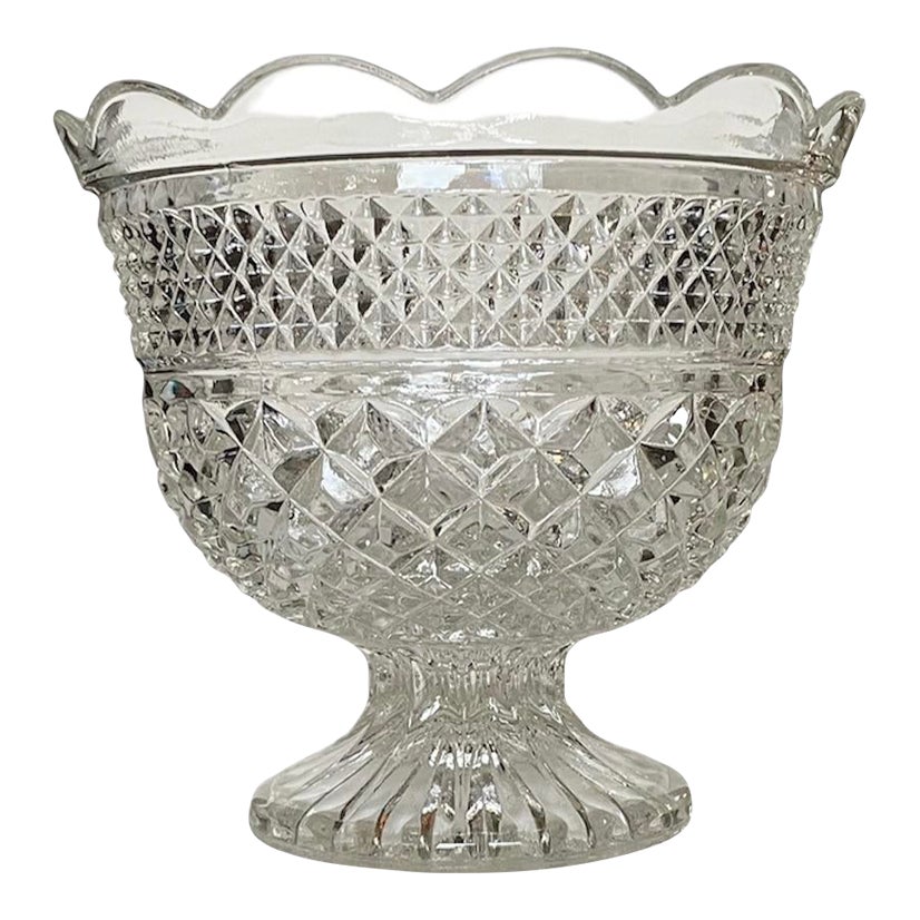 Vintage Glass Serving Bowl Chairish