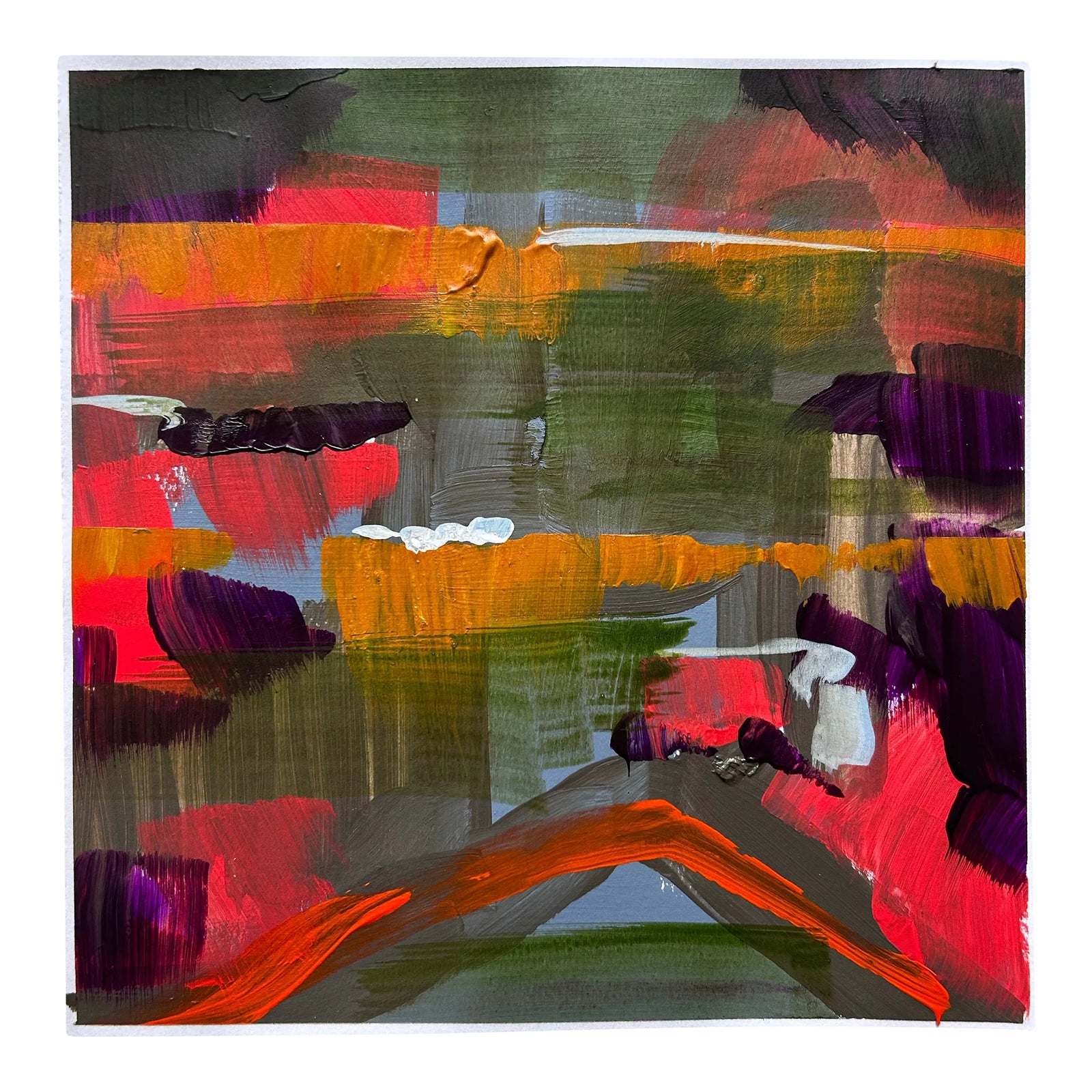Abstract Composition Painting, “The Bridge” by Erik Sulander | Chairish
