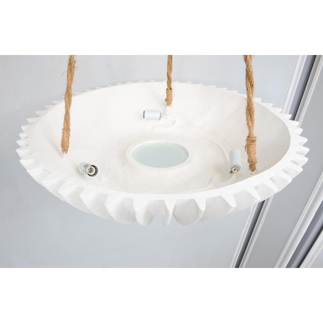 Bespoke Tournesol Plaster Lighting Fixture | Chairish
