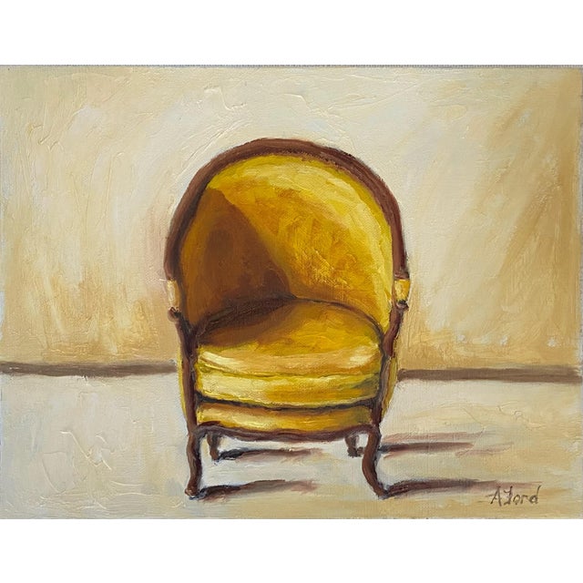 "Yellow Chair" Contemporary Original Expressionist Still Life Painting ...