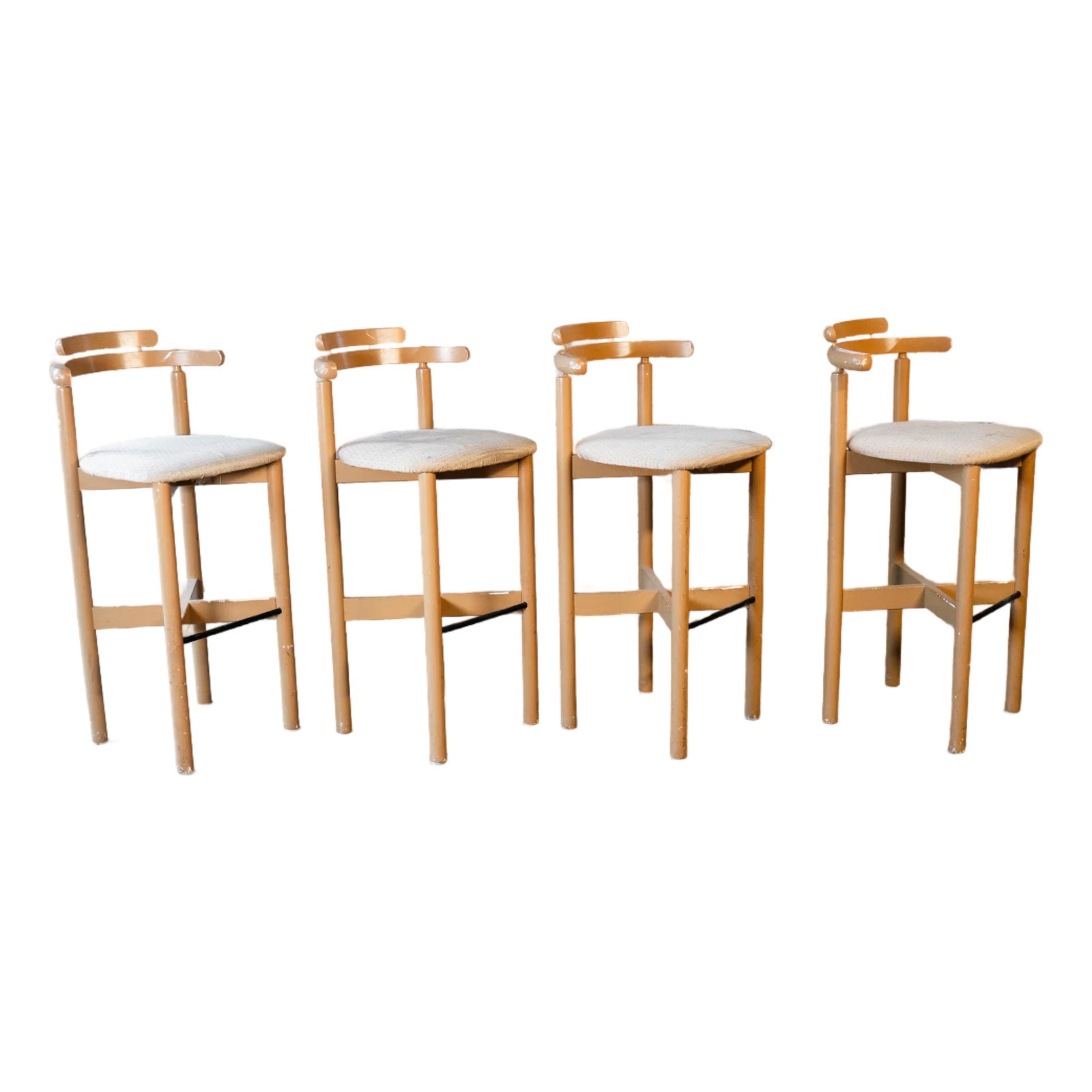 Vintage Danish Modern Gangsø Møbler Bar Stools - Set of 4 | Chairish