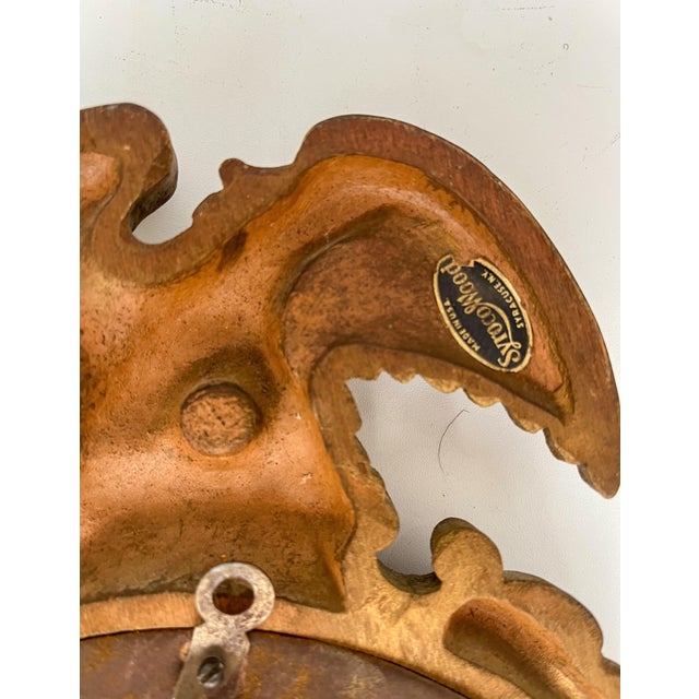 Vintage 1940s Syroco Federal Style Wood Convex/Bullseye Mirror | Chairish