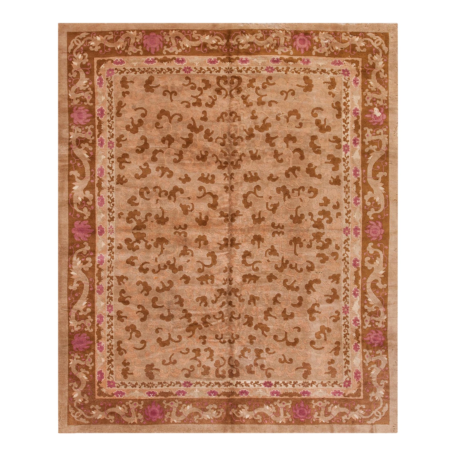 Calming Tan-Camel Background Color With Special Dragon Design Border ...