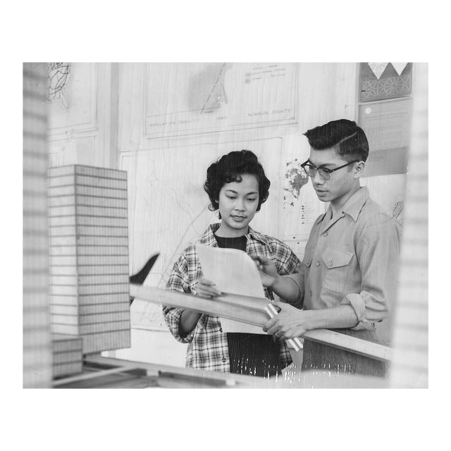 1957 Kellogg and Nancy Wong Architects Black and White Photograph ...