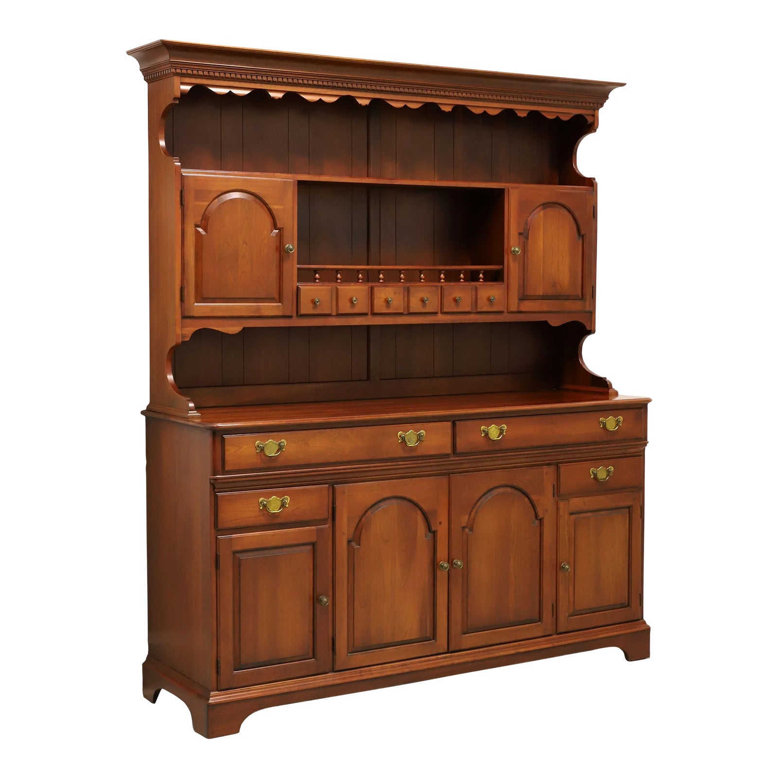 Pennsylvania House Solid Cherry Colonial Farmhouse Hutch | Chairish