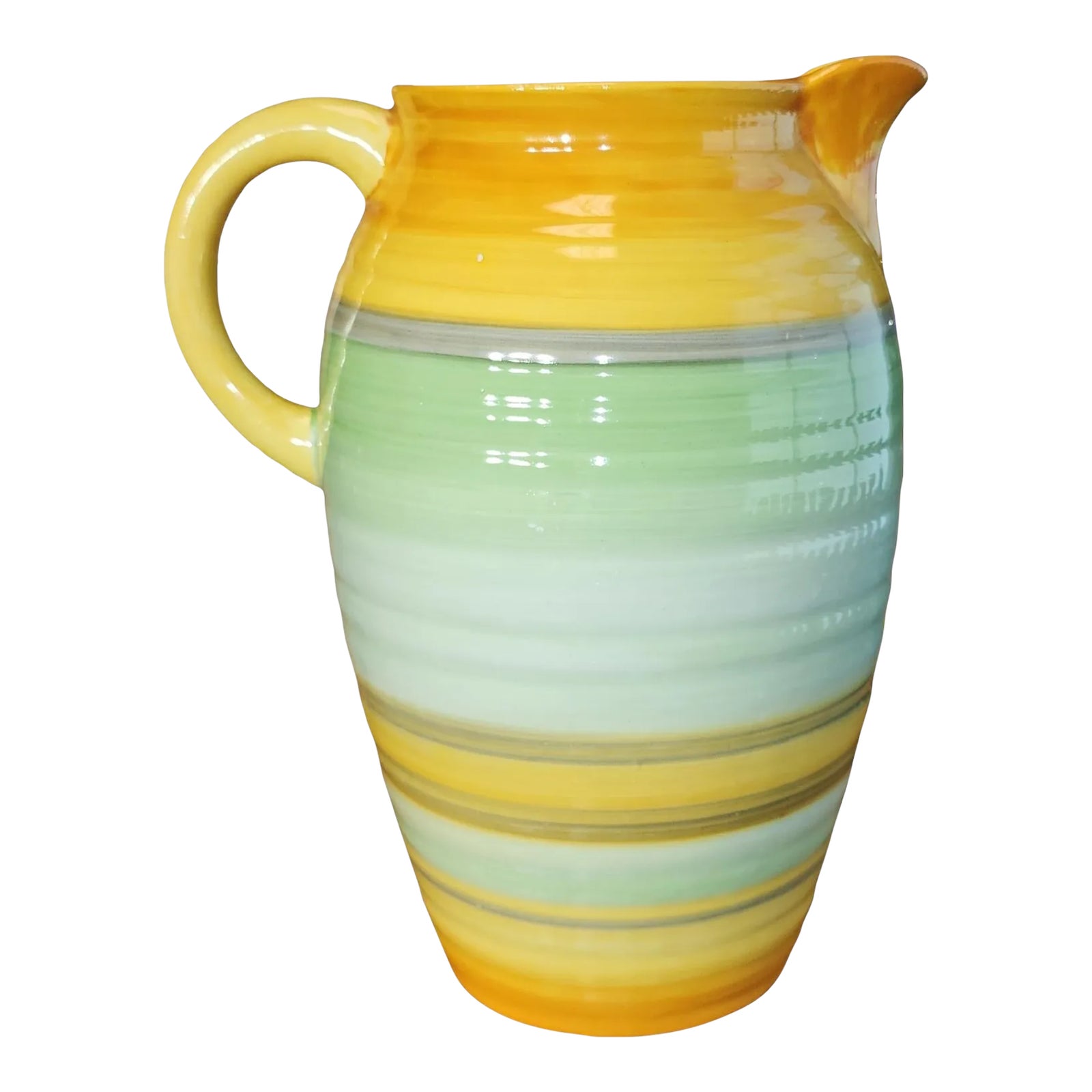 1930s Shelley England Harmony Ware Large Pitcher | Chairish