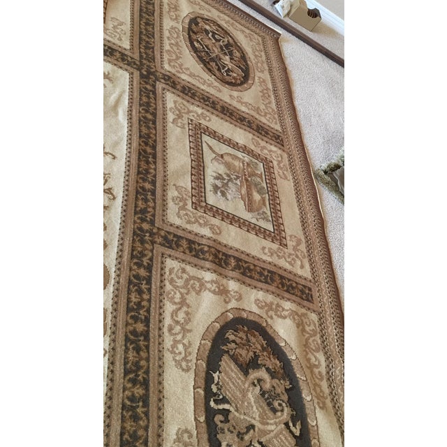 Vintage Aubusson Hand-Knotted Wool Area Rug-8'8x11'2 | Chairish